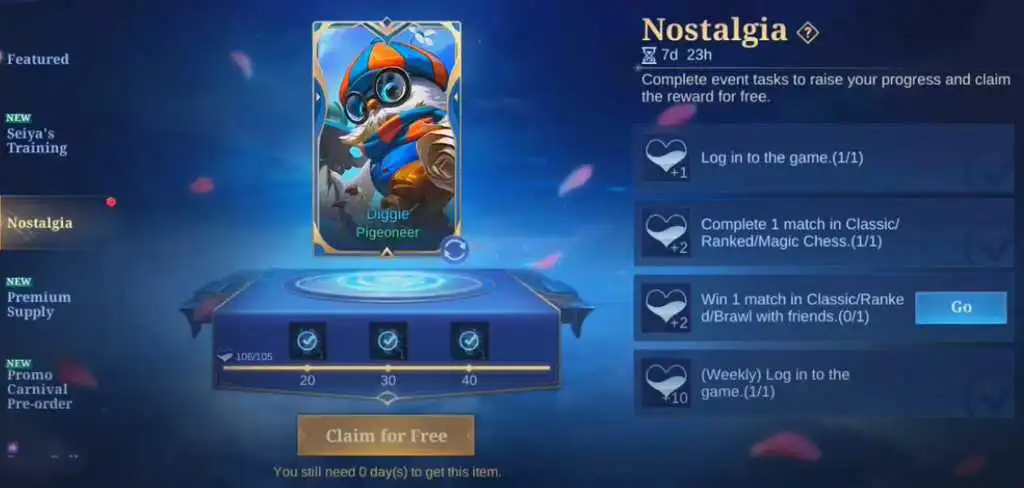 Mobile Legends September 2023 Nostalgia Event: Claim Elite skin for ...