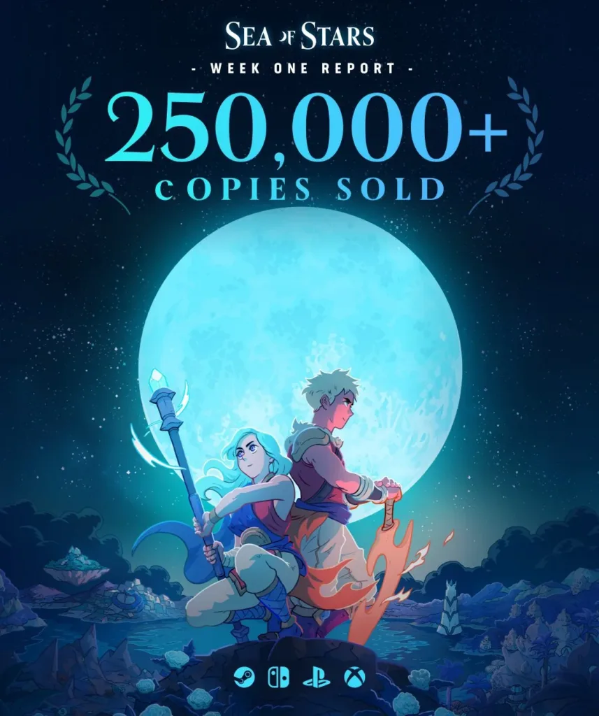 Sea of Stars Achieves Impressive Global Sales of Over 250,000 Copies in ...
