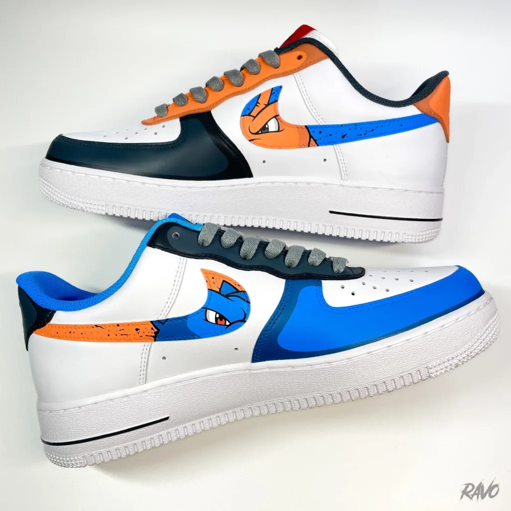 Pokémon Fan Crafts Stunning Charizard and Blastoise Sneakers Inspired ...