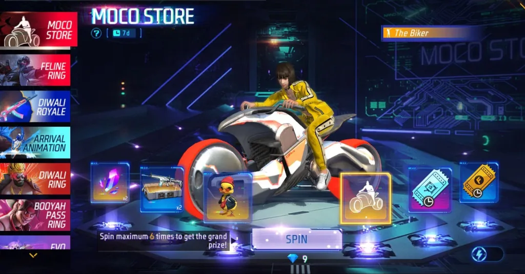 Free Fire Unveils Exclusive Biker Emote in Latest Moco Store Event ...